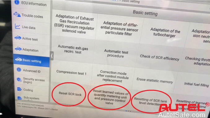 Autel Ultra Lite Reset VW AdBlue Coding Reductant NOx Performance | AutelSale.com Office Blog